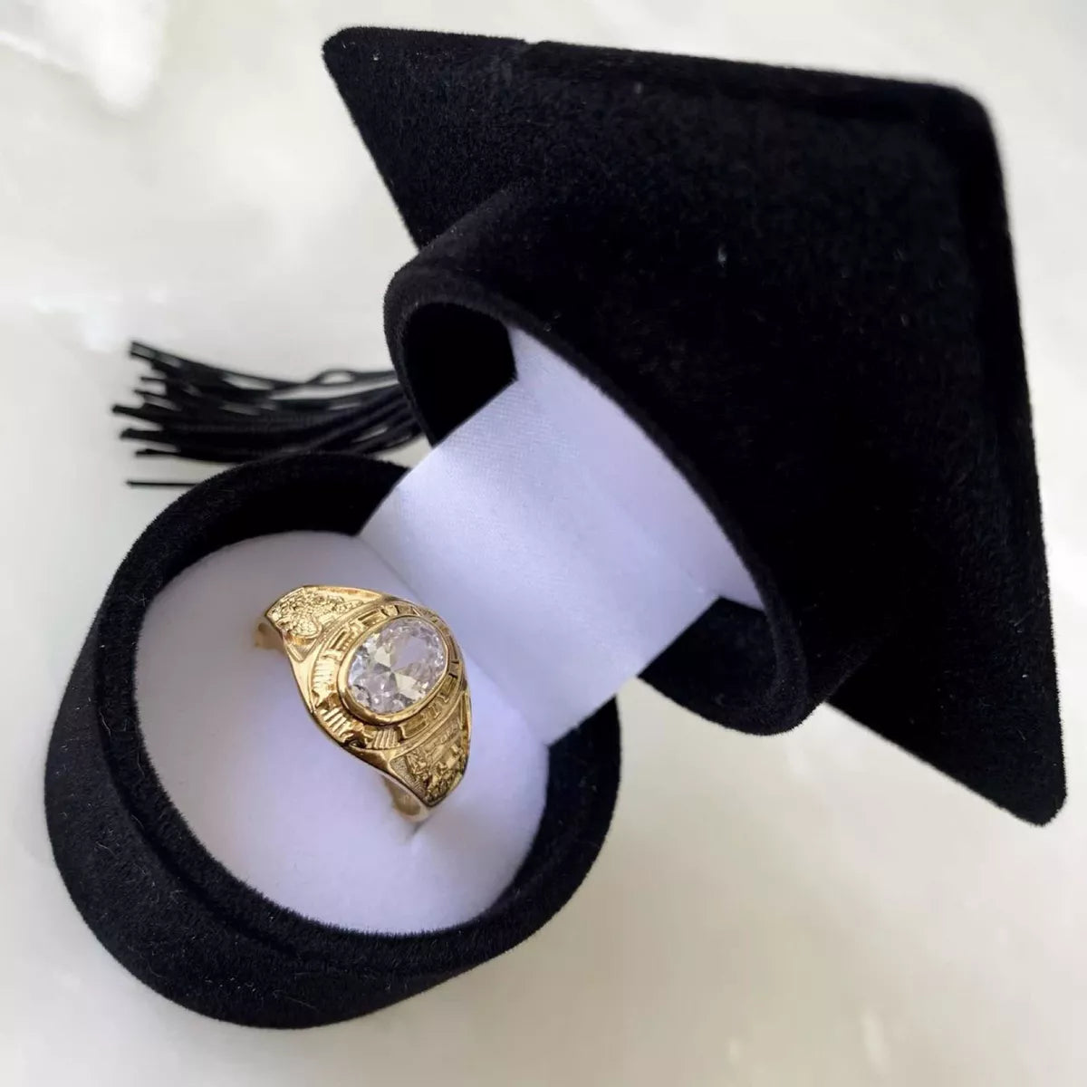 Anillo Graduación Kinder Oro Laminado 14k Mod. CAG70 | walkover grupo ...